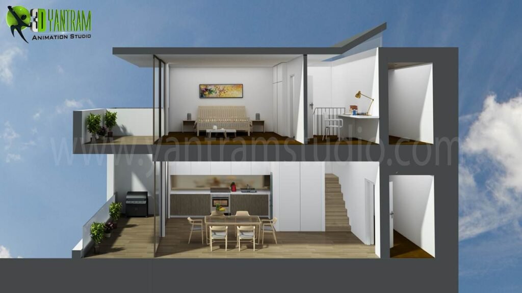 Modern Residential 3d Floor Plan Design Service- Portland, United ...