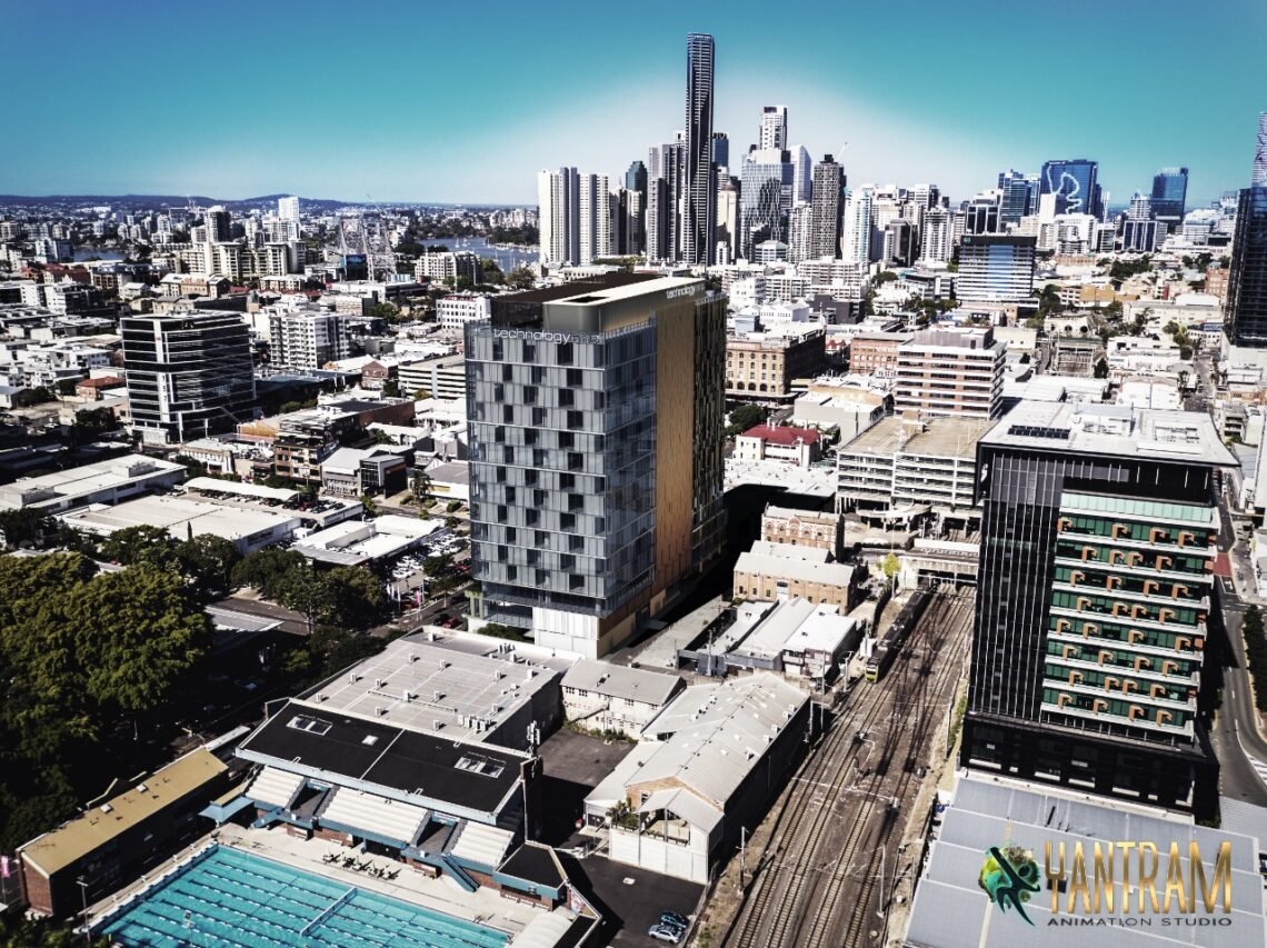 High-rise Building design by Yantram Architectural Visualisation studio ...